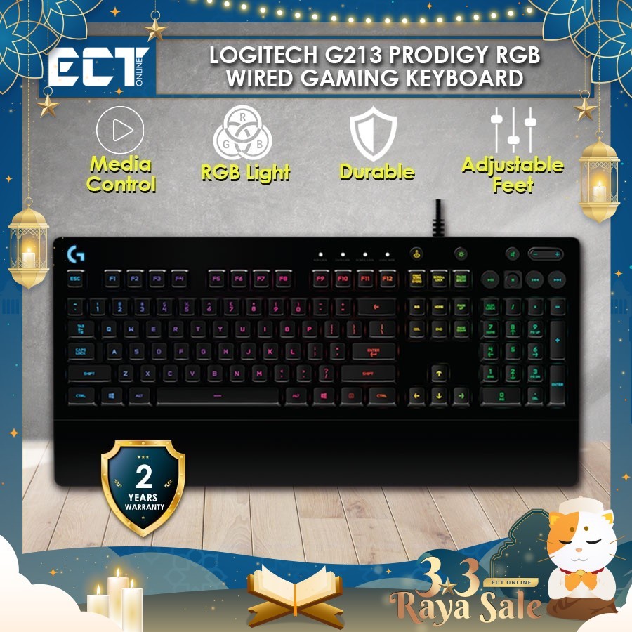 Logitech G213 Prodigy RGB Gaming Keyboard | Shopee Philippines