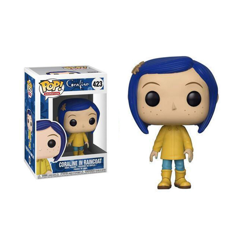 Funko Pop Coraline & The Secret Door Coraline in Raincoat Action Figure ...