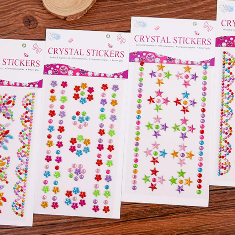 Colorful 3D Crystal Rhinestone Diamond Stickers Decoration DIY Mini ...