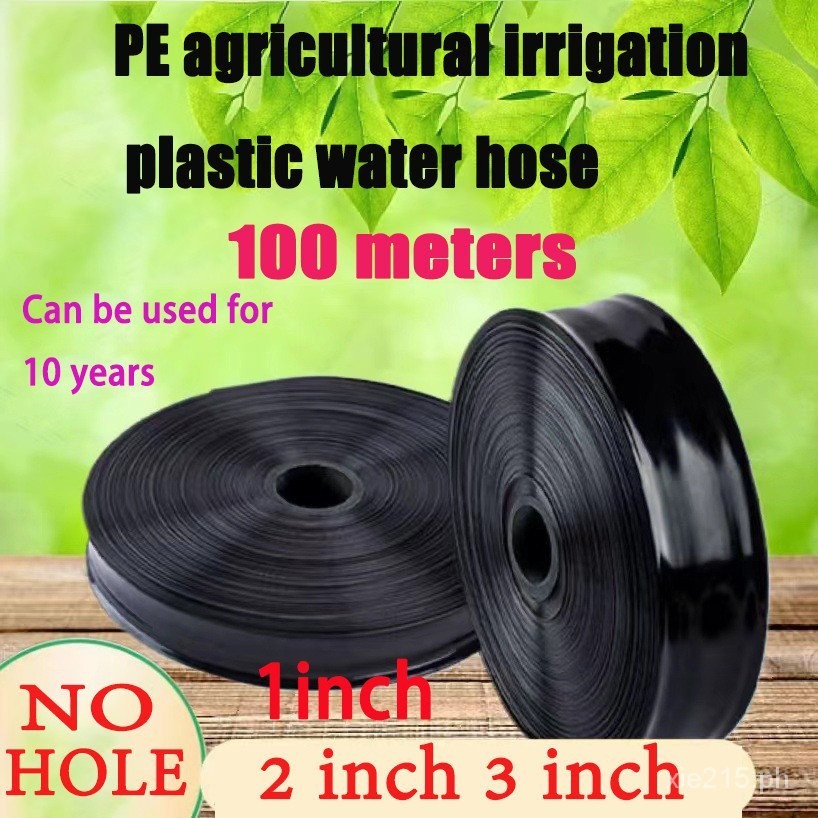 （no hole）1inch 2Inch 3inch*100M Garden PE Plastic Farm Drip Irrigation ...