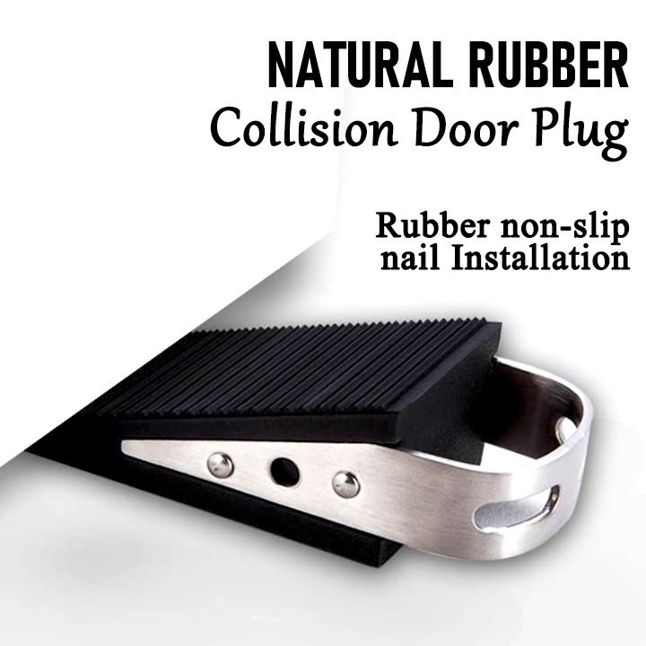 Door Stop Anti Skid Heavy Duty Safety Silicone Rubber Blocker Home ...