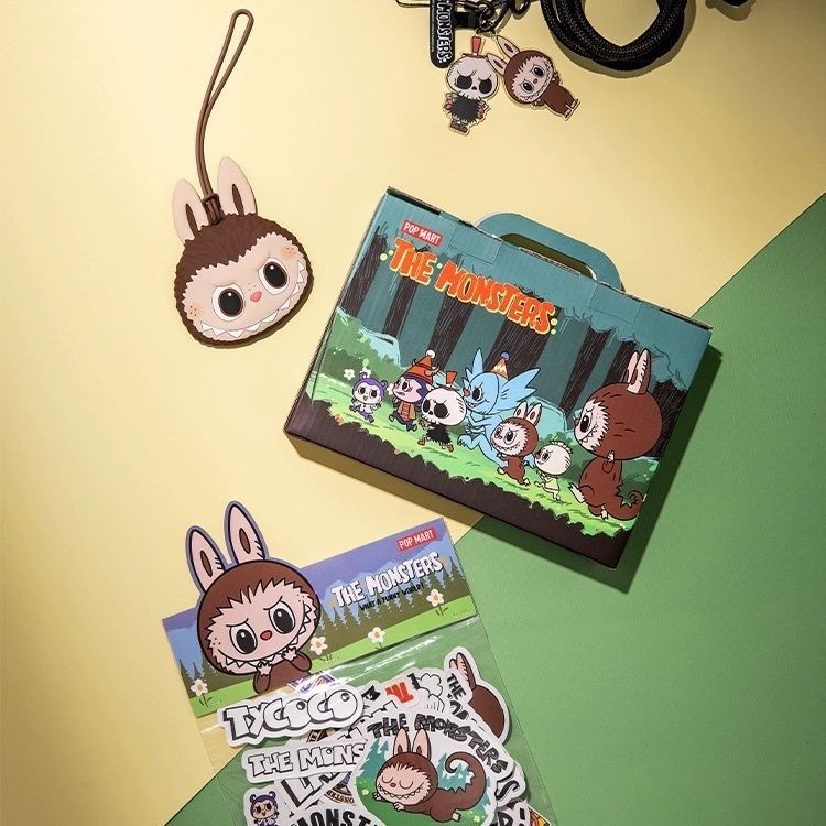 Labubu Labubu Travel Gift Box Peripheral Luggage Tag Sticker Lanyard ...