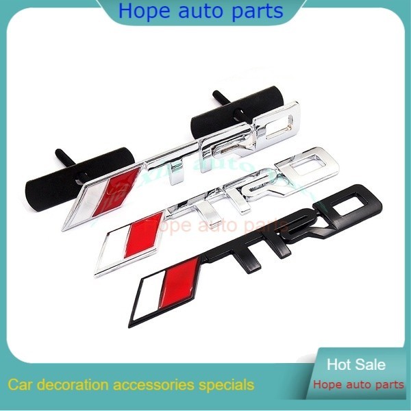 NEW 3D Metal TRD Badge Grille Emblem Sticker Car Styling for toyota ...