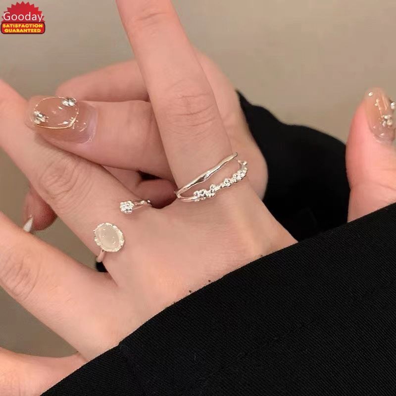 GD Light Luxury High-end Ring Exquisite Index Finger Ring Sweet Cool ...