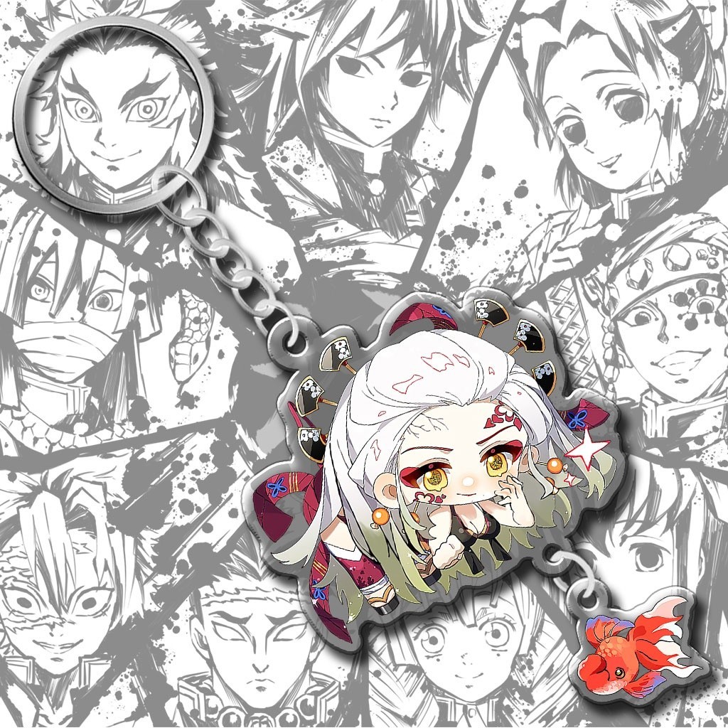 Daki Chibi Kimetsu No Yaiba Keychain Anime Manga Gift For Couple ...