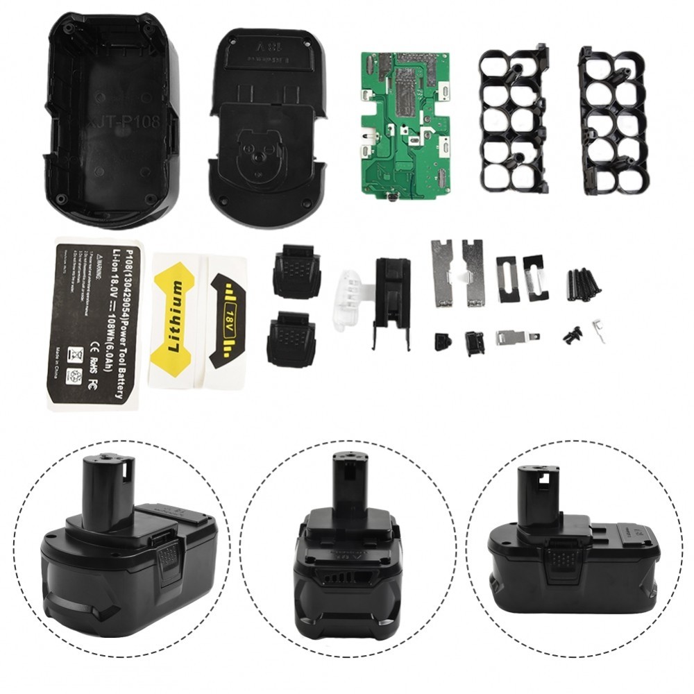 For RYOBI 18V P103 P108 Battery Case Cover Upgrade your Battery ...