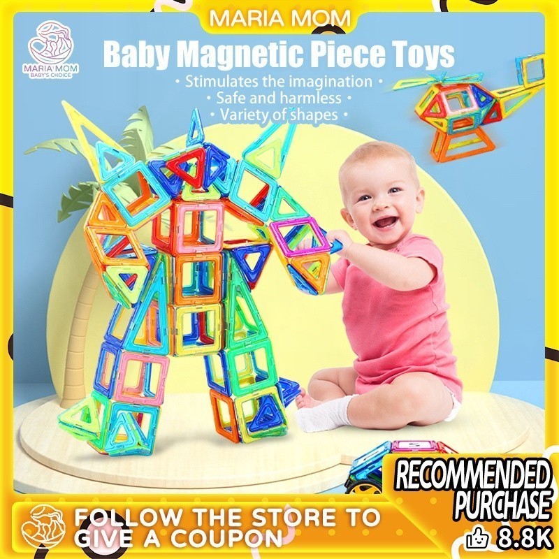 Magnetic Bricks Building Blocks Set Constructor Games Magnet Designer Magnetic Tiles Educational ...