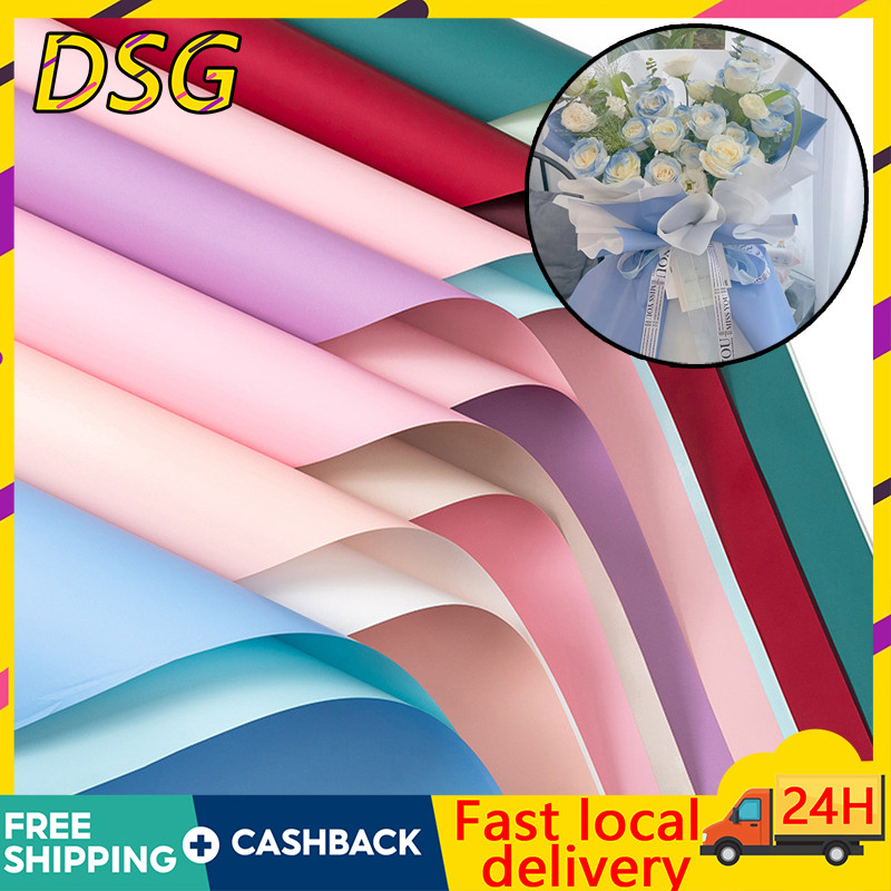 20PCS Flower Wrapping Paper Bouquet Matte Frosted Texture Handmade DIY ...