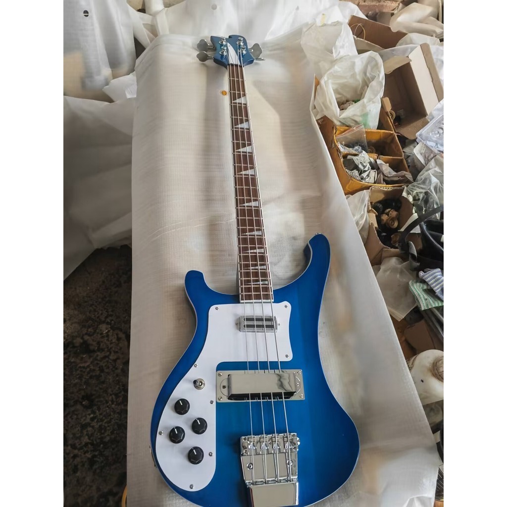 Left Handed Rickenbacker Model 4003 Electric Bass Guitar 4 String 22 ...