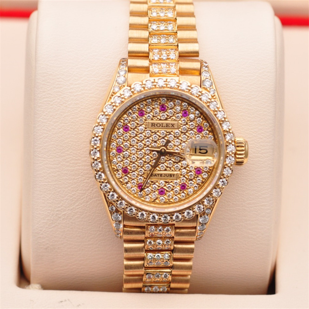 Rare Classic Luxury Rolexx Watch Diary Type Series Rear Diamond ...