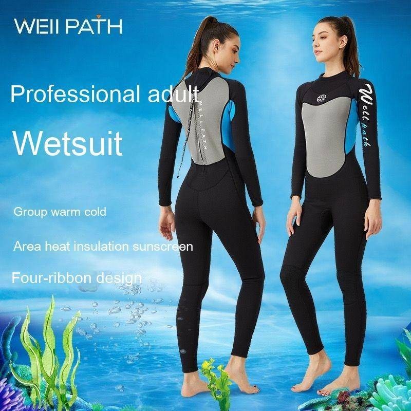Wetsuit Men and Women Color-changing 3mm One-piece Waterproof Mother ...