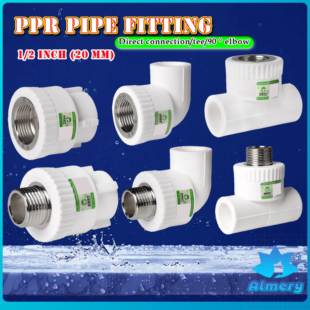 AY PPR Pipe Fitting 1/2 Inch Water Pipe Tube Hose Fitting Adapter Connector | Shopee Philippines