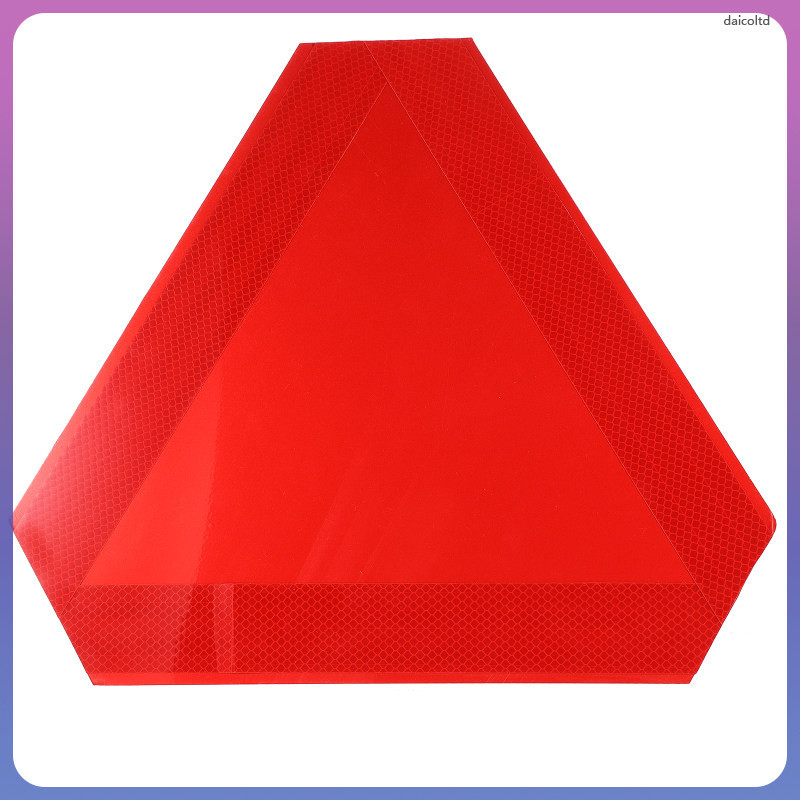 Reflective Sign Triangular Plate Sticker Tractor Triangle Reflector ...