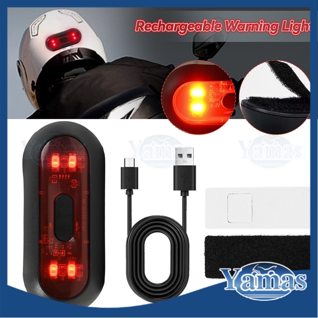 [YAMAS] Waterproof Helmet LED Strobe Flashing Warning Light Wireless ...