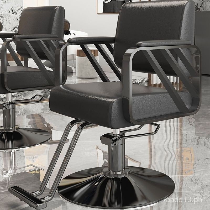 Barber Chair for Hair Salons, Reclining Hairdressing Chair, Haircut ...