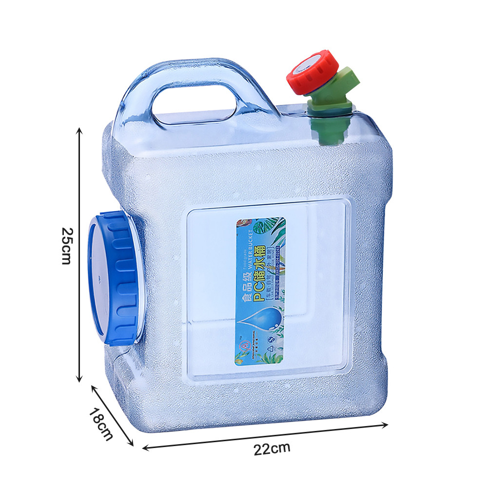 8L Water Container with Faucet Tank Container Large Capacity Water ...