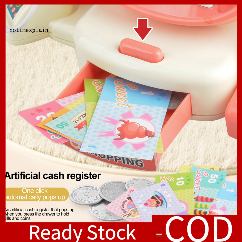NTA Educational Cash Register Toy for Children Fun Scanning Play Set ...