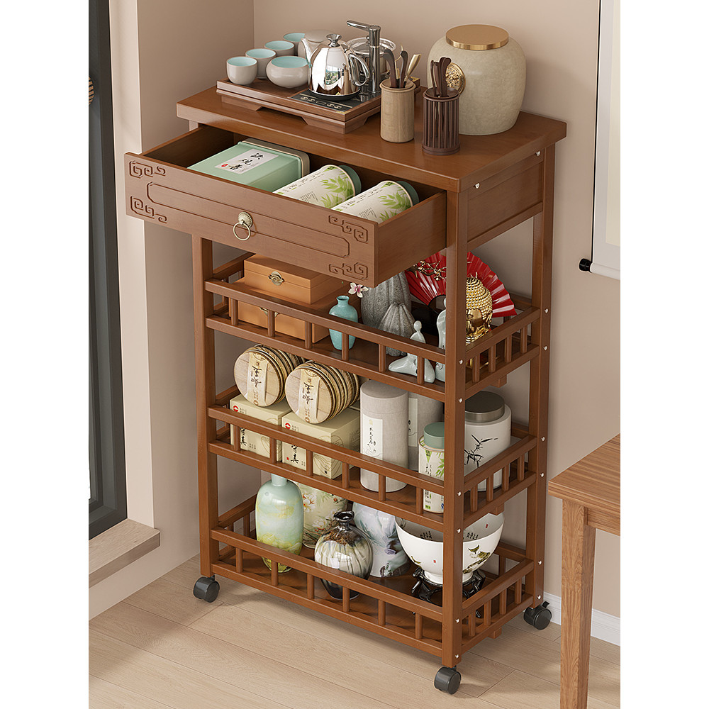 Movable Storage Rack Multi-layer Cup Organizer Multi-functional Floor ...
