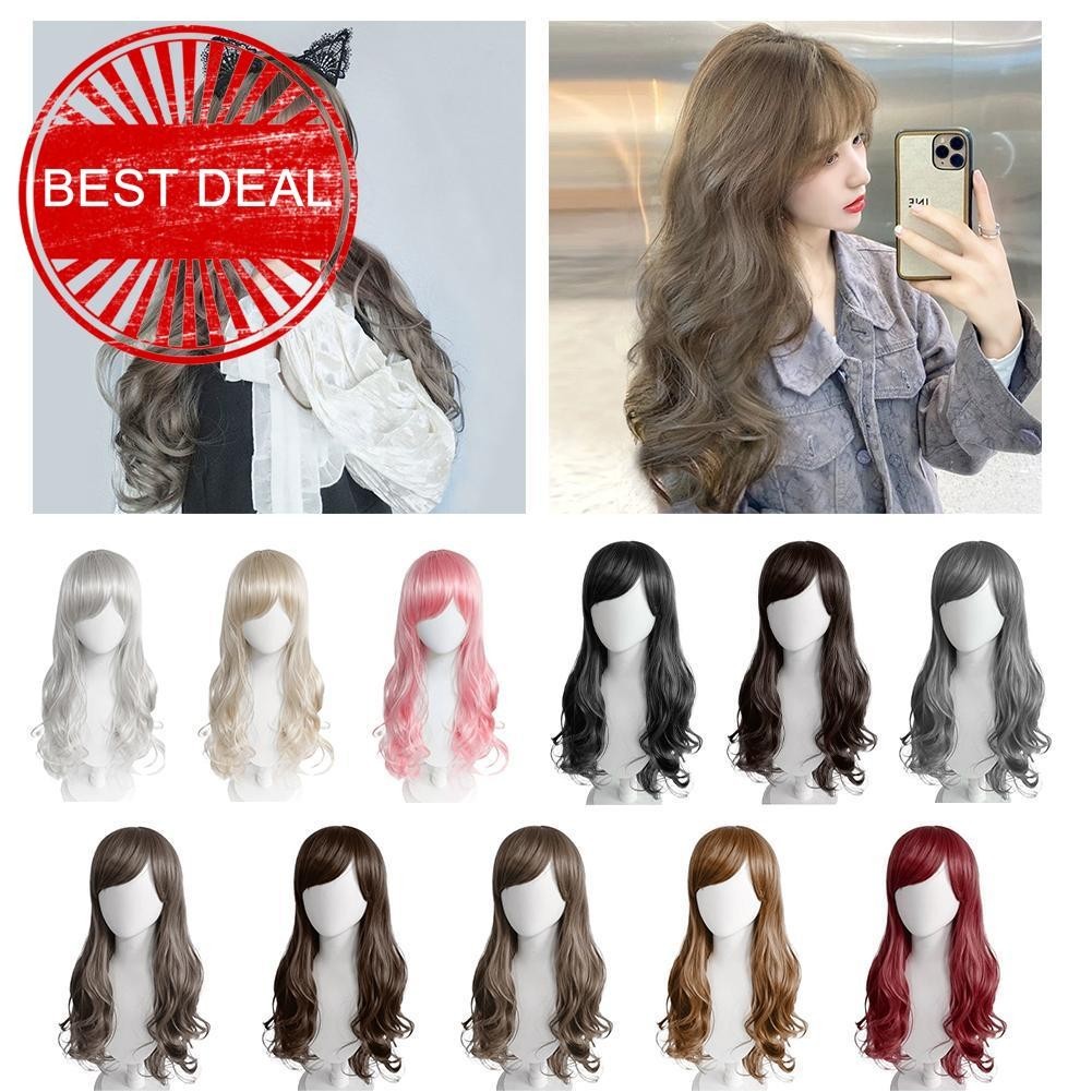 Wig Set Female Full Head Realistic Long Curly Hair Cosplay Hair Wave ...