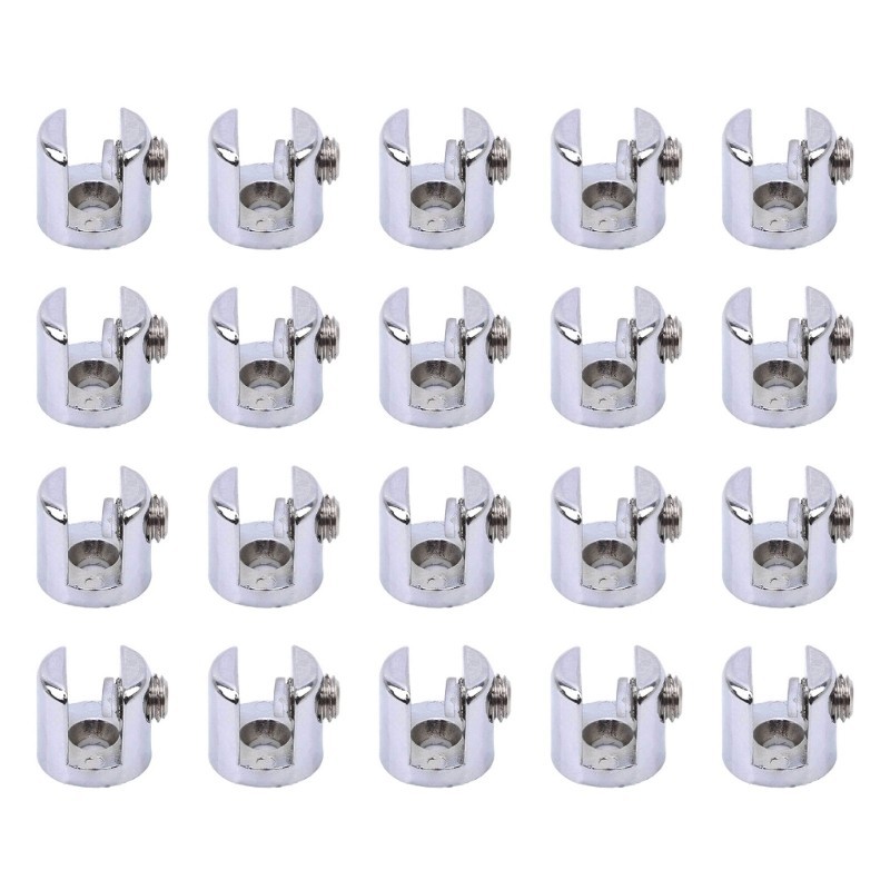 HL 10 20pcs Glass Shelf Bracket Adjustable Shower Brackets Heavy Duty ...