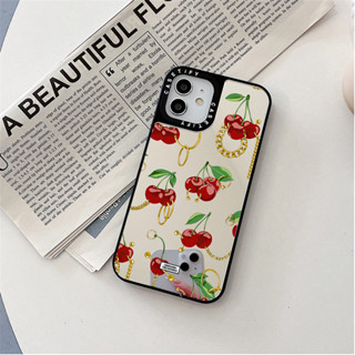 CASETiFY X Cherry chain PC Sliver Black Mirror Hard iPhone Case For ...
