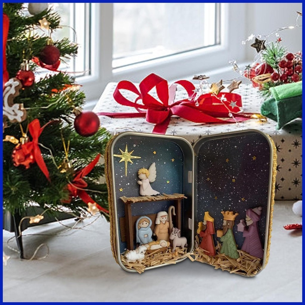 Christmas Manger Nativity Set Resin Nativity Figurines Christmas ...