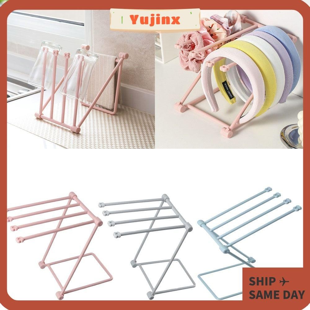 YUJINX Foldable Display Racks, Trendy Multifunctional Hair Hoop Storage ...