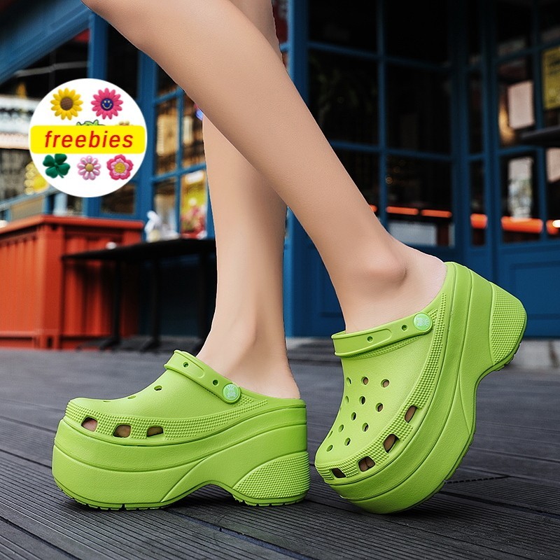 High-quality Lightweight 10cm/4inch Heeled Wedge Clogs EU36-43 | Shopee ...