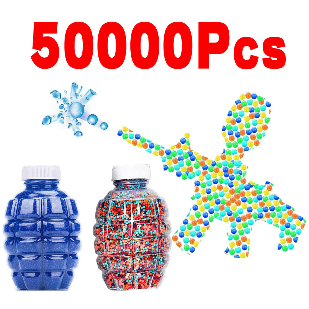 Water Play Beads 50000 pcs For Toy gel Crystal Water Beads blaster ...