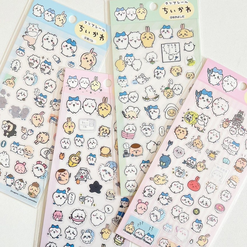 Chiikawa Transparent Sticker Cartoon Anime Stickers DIY Decoration ...