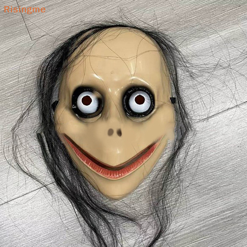 [Risingme] Halloween Horror With Long Hair Mask Funny Mask V-shaped ...