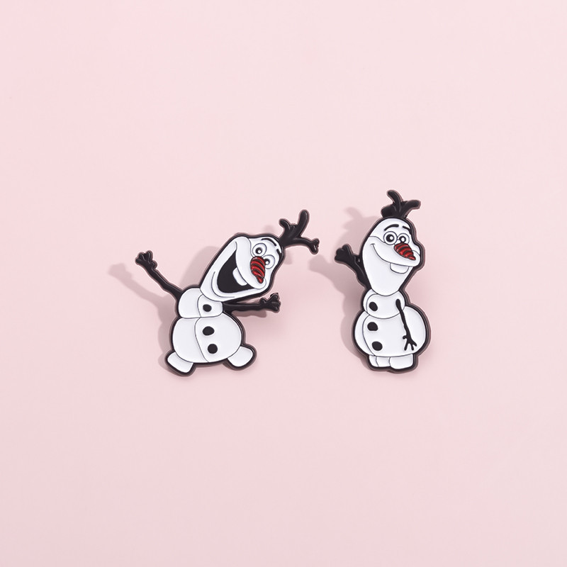 Frozen Olaf Snowman Enamel Pin Brooch Cute Snowman Brooch Badges ...