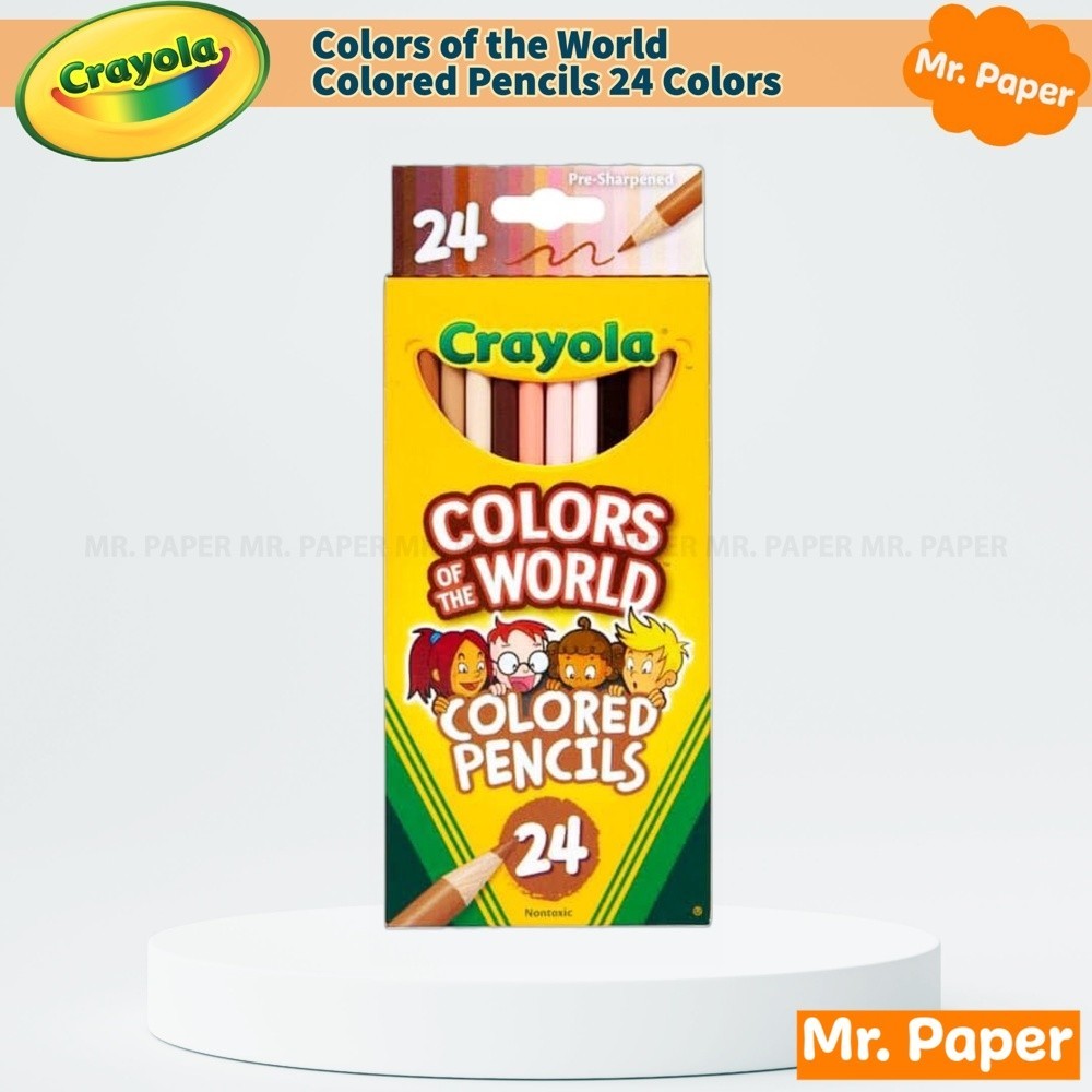 Crayola Colors of the World Colored Pencil 24 Colors | Mr. Paper ...