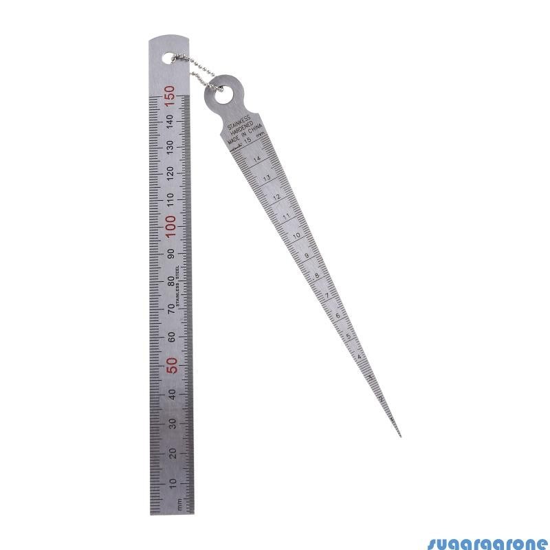 Sugar Taper for Gap Gauge Straight Ruler 1-15mm 1-15cm Stainless Steel ...