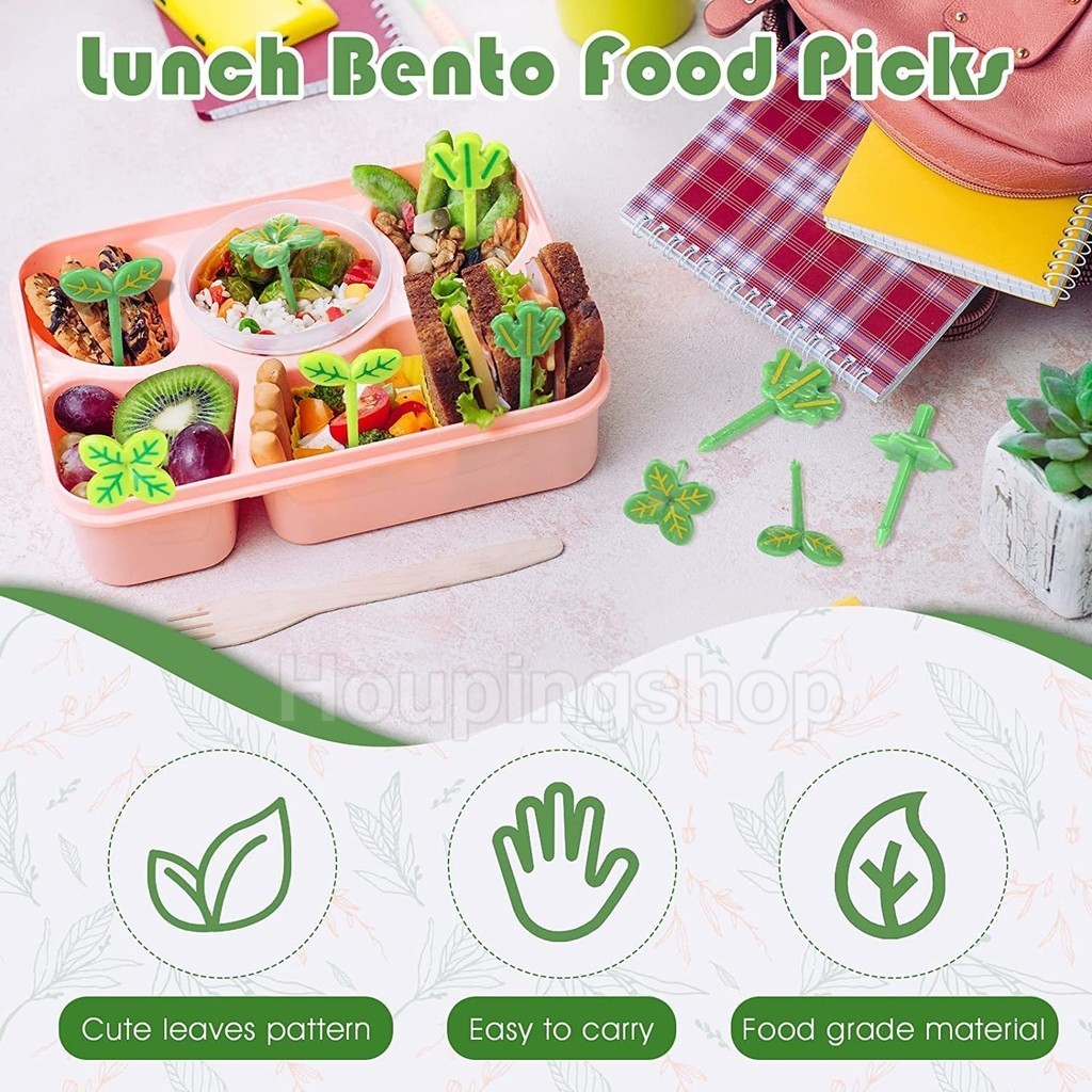 Cartoon Bees Fruit Fork Animal Cute Food Mini Kids Toothpick Bento ...