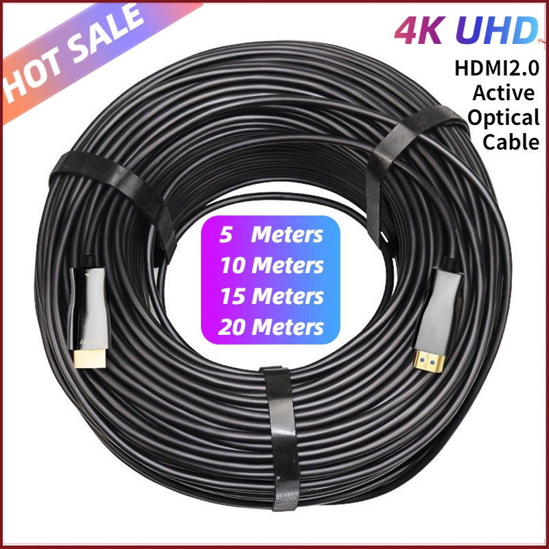 4K UHD AOC Fiber Optic HDMI Cable 18Gbps Ultra High Speed HDR HDCP2.2 ...