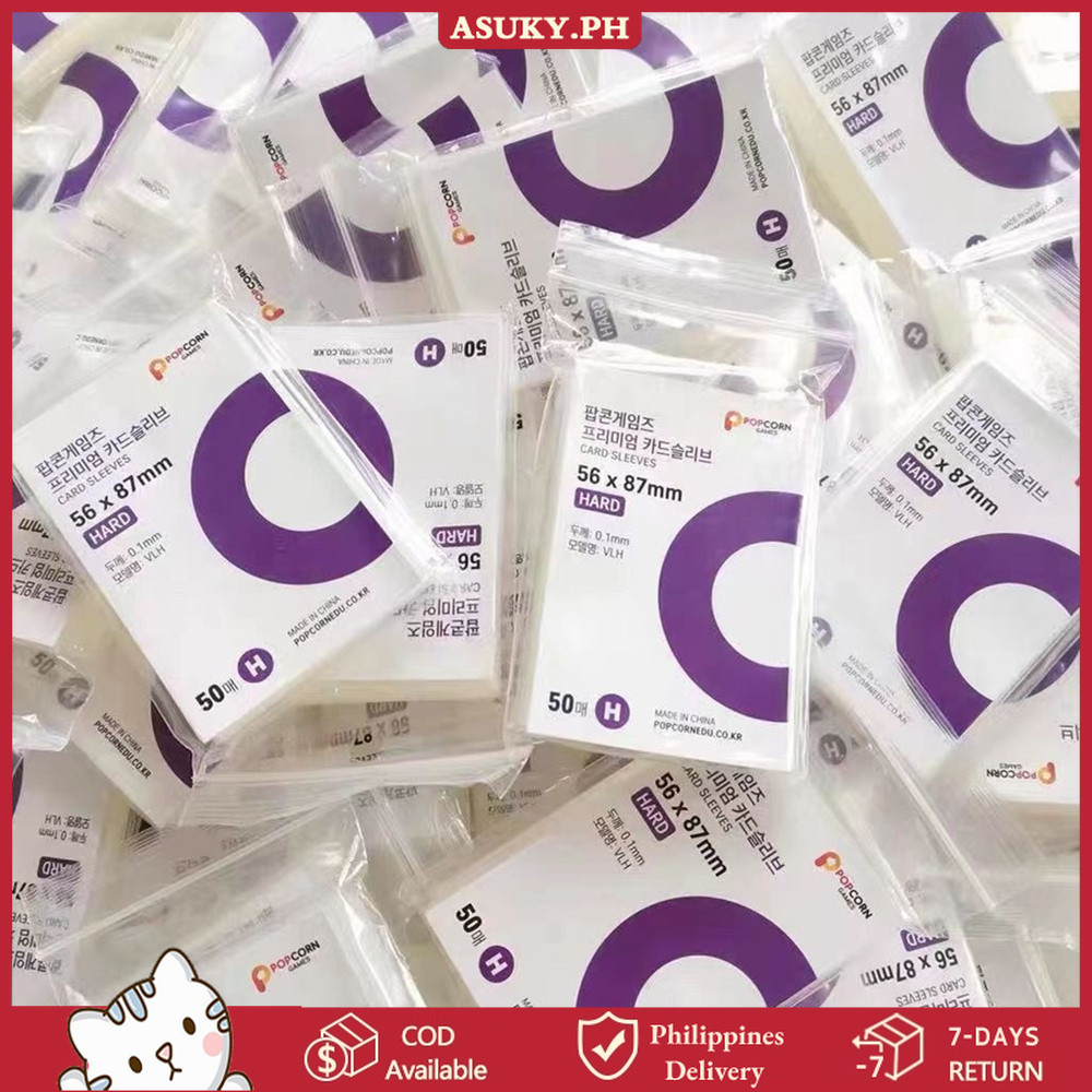 50pcs Blueberry Sleeves Kpop Photocard Hard Card Sleeves Toploader for ...