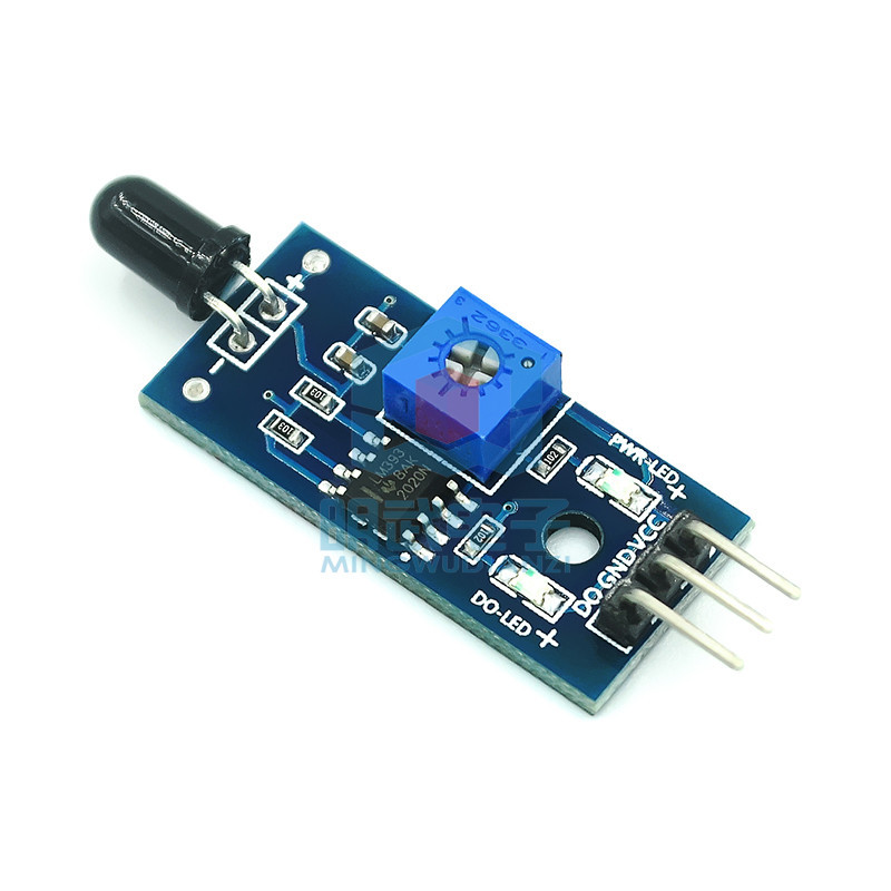 Blueboard Flame Sensor Module Fire Source Detection Module Infrared Receiving Module 3-Wire Made ...