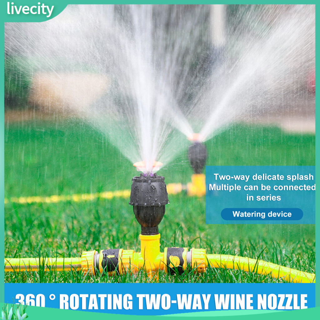livecity| 360 Degree Garden Irrigation System 360 Rotating Tripod ...