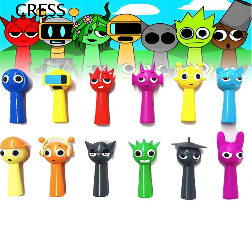 CRESS 12pcs Sprunki Action Figure Toy, Music Game Singers Incredibox ...