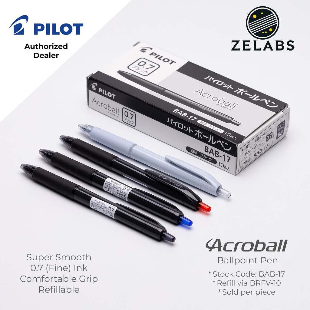Pilot Acroball Fine Ballpoint Pen - BAB-17 - 0.7mm | Shopee Philippines