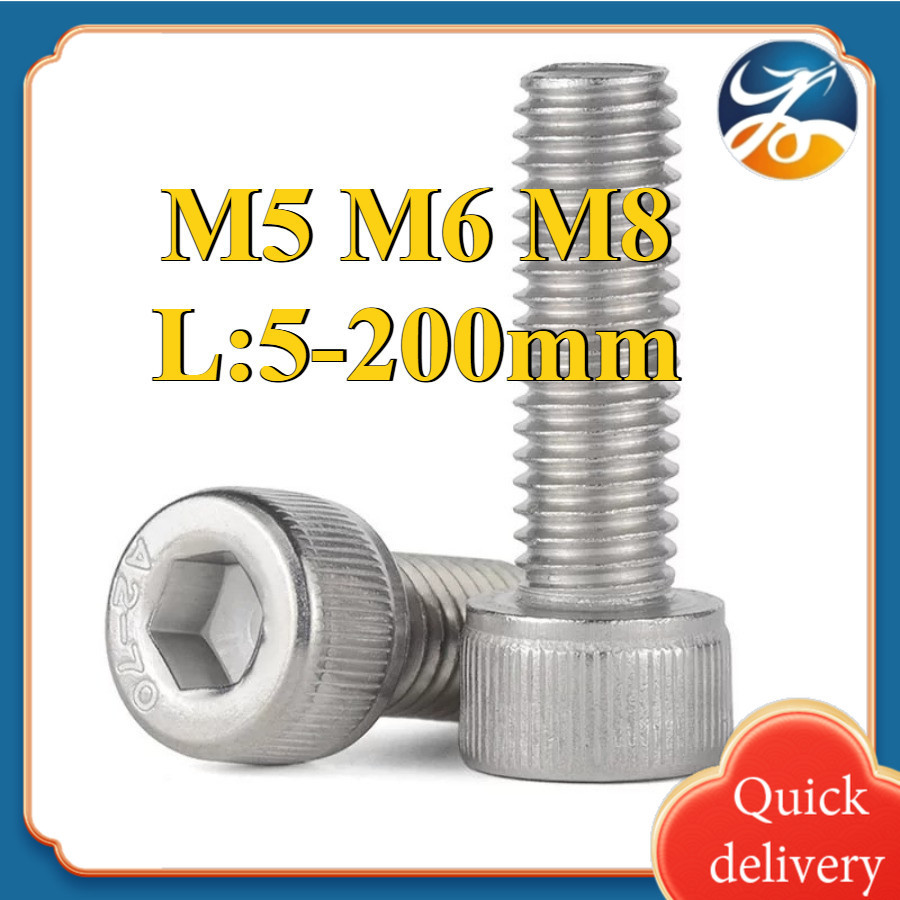 M5/M6/M8 Stainless Steel 304 Allen Capscrew / Allen Bolt Socket Head ...