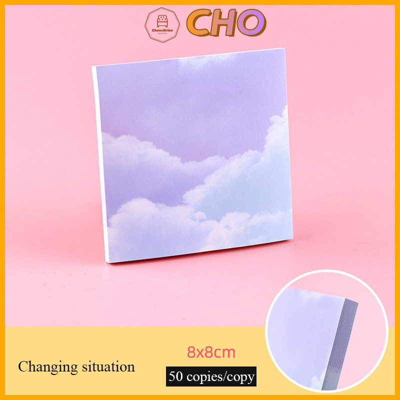 CHO⭐Creative Colorful Starry Sky Sticky Note Simple Ins Style Memo ...