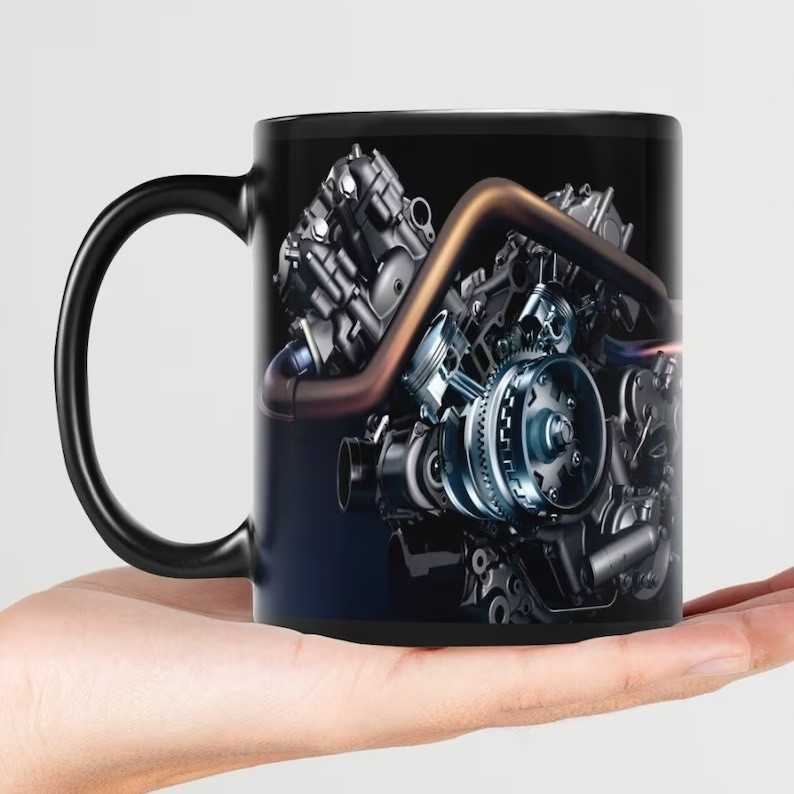 Mechanic Engine, Water Cup, Ceramic Coffee Mark Cup, Car Motorcycle Cup ...