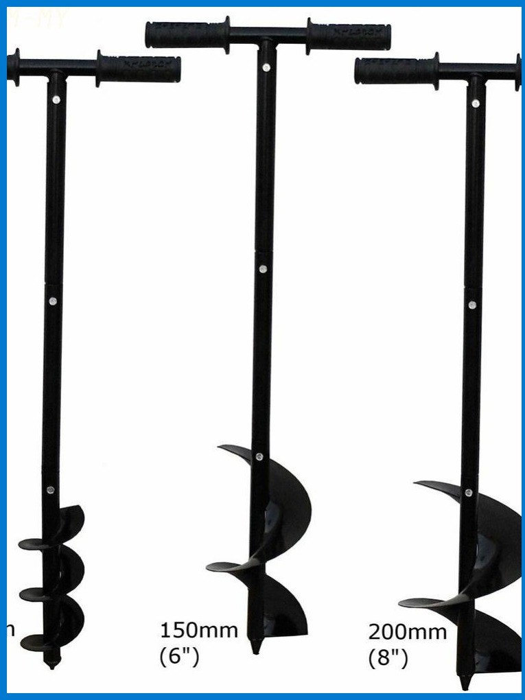 Hand Earth Auger Digger Manual Borer Earth Fence Hand Hole Post Auger ...