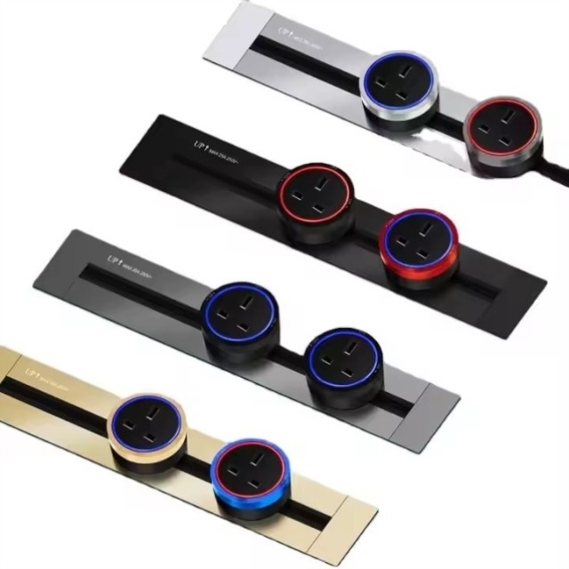 Rail-Style Outlet Electric Box Nine-Hole Power Strip Track Socket ...