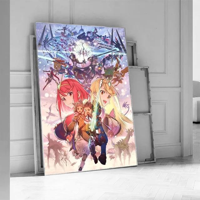 Xenoblade Chronicles 2 Pyra Game Poster Canvas Print for Home Living ...