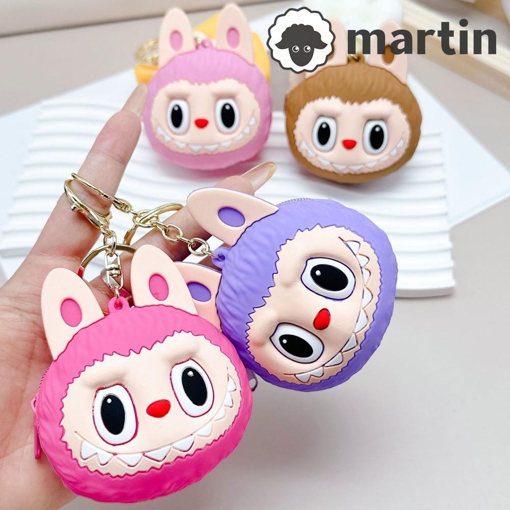 MARTIN Labubu Zero Wallet, Resin Anime Peripherals Labubu Key Ring ...