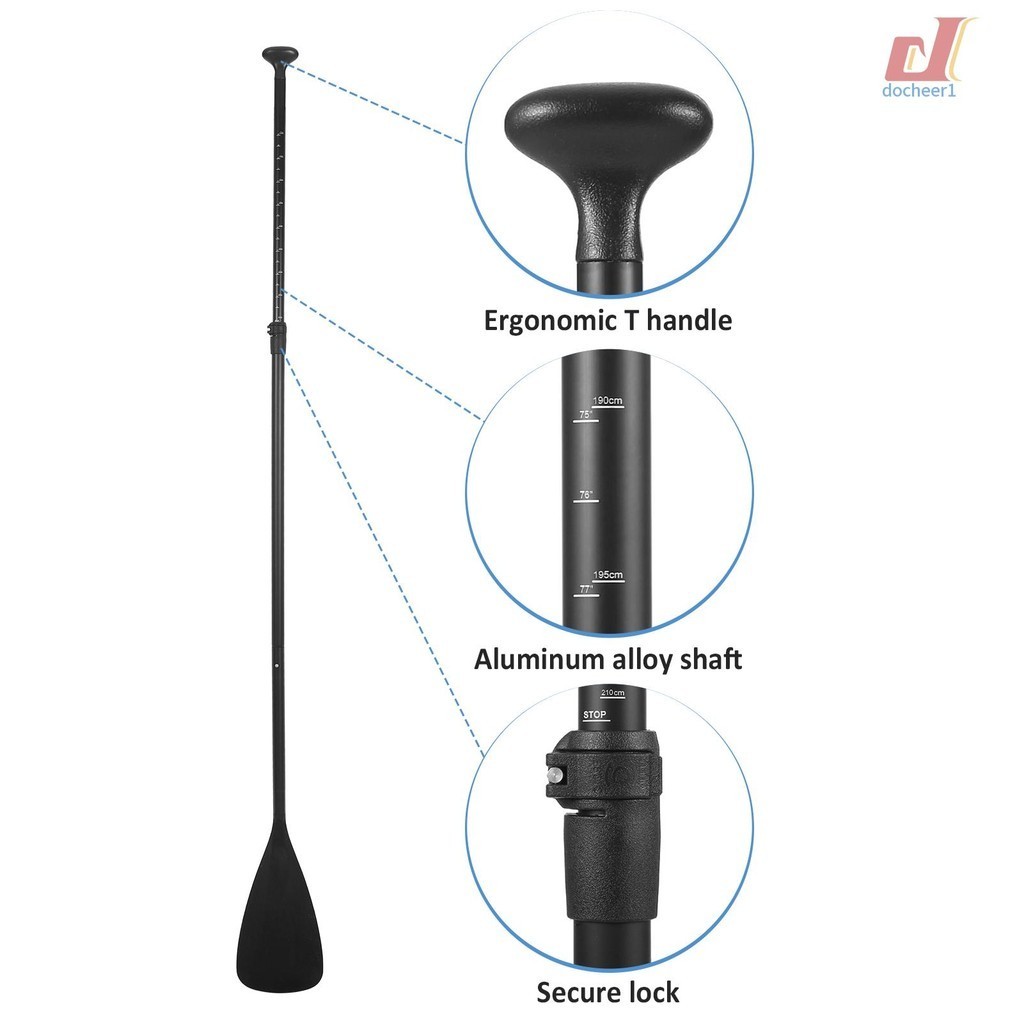Dual Purpose 4-Piece Aluminum Paddle SUP Paddle Stand up Paddle Board ...