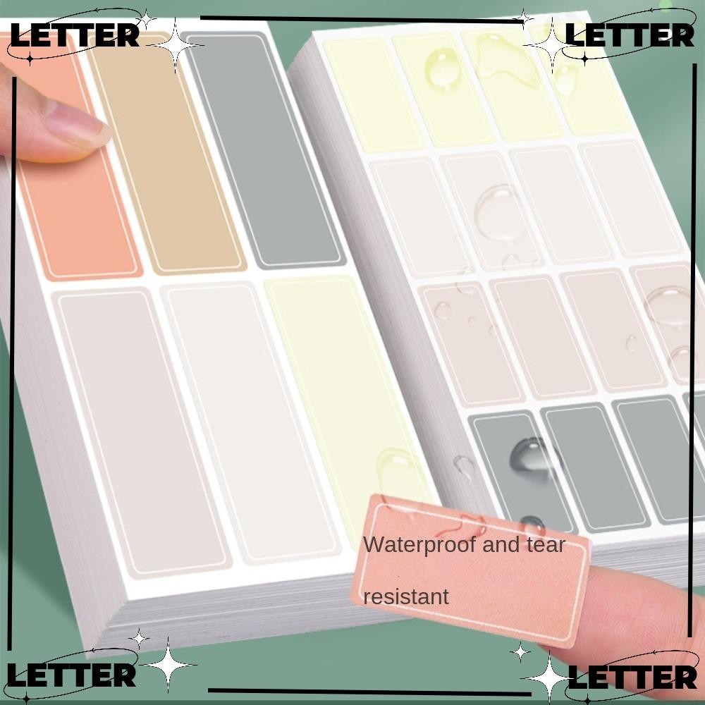LET Name Stickers, Rectangle Colorful Name Label, 2 Sizes Self Adhesive ...